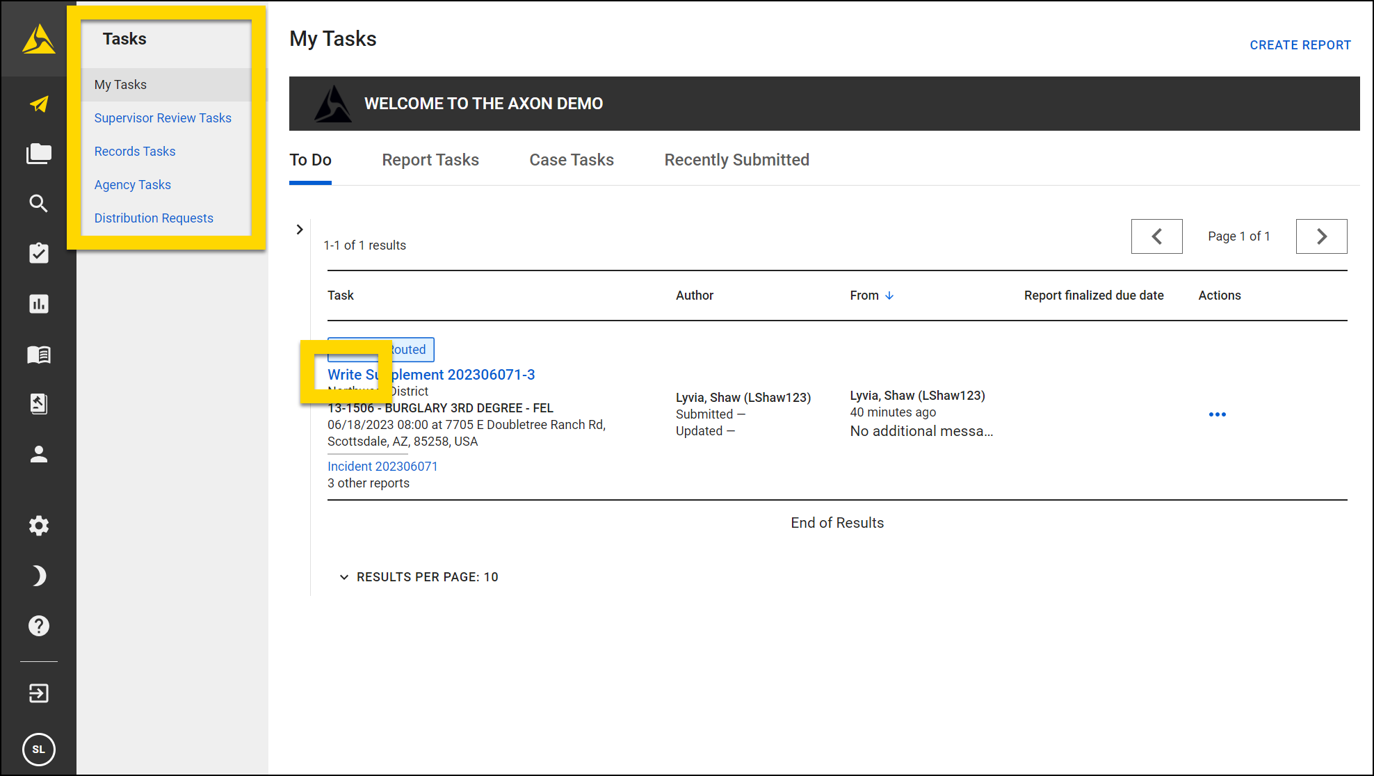 Report Writing Terms and Definitions - Axon Records