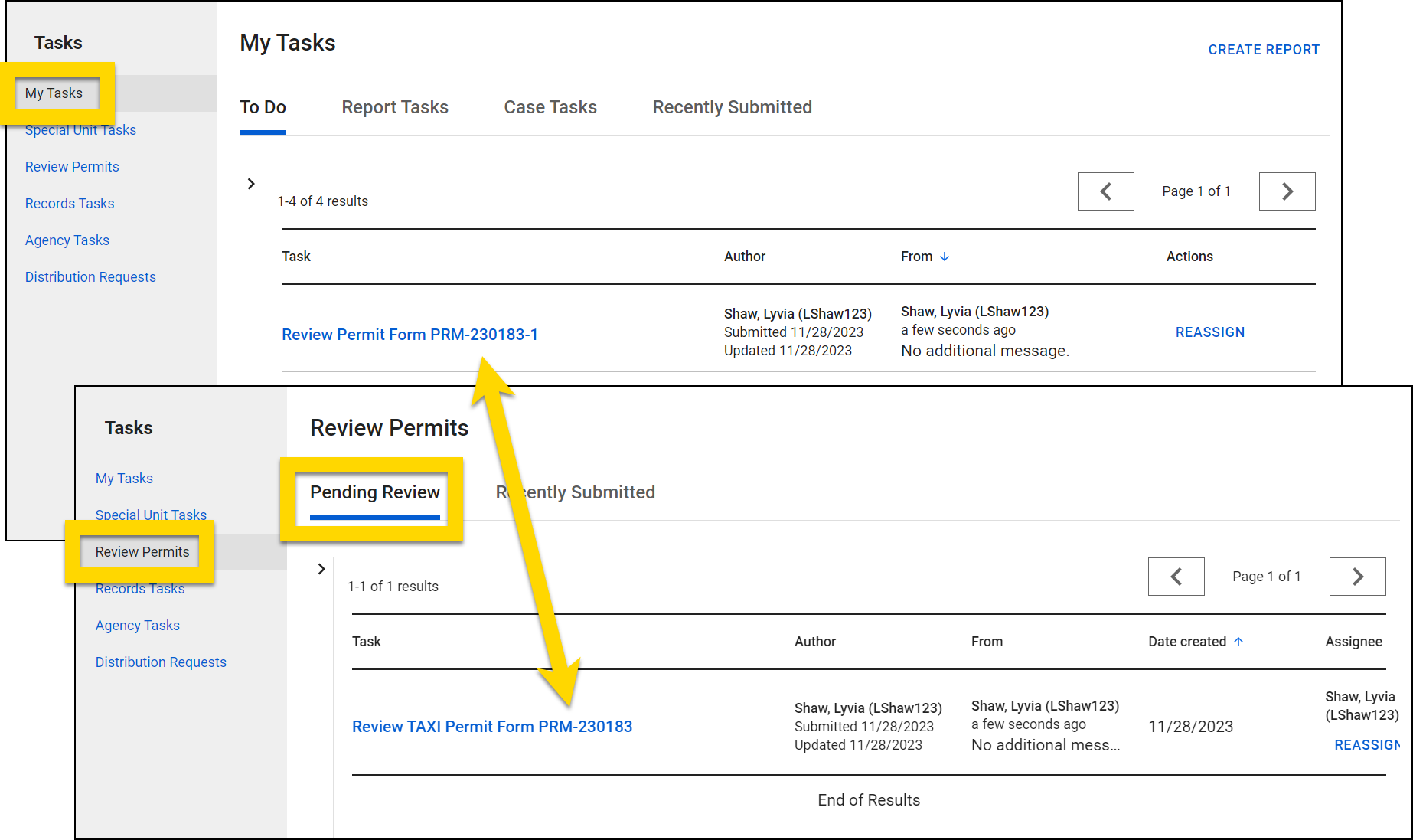 Review Permits Inbox - Axon Records